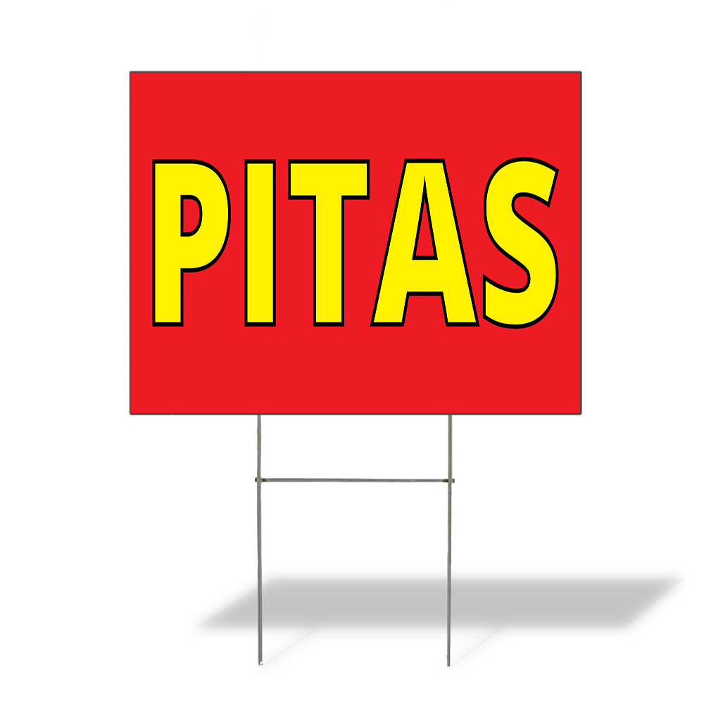 Weatherproof Yard Sign Pitas B Outdoor Advertising Printing Lawn Garden ...