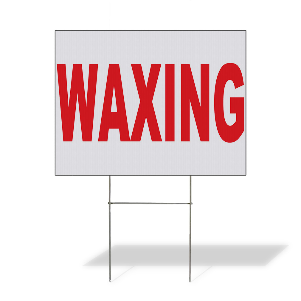 Weatherproof Yard Sign Waxing Red Lawn Garden Salon & Spa | eBay